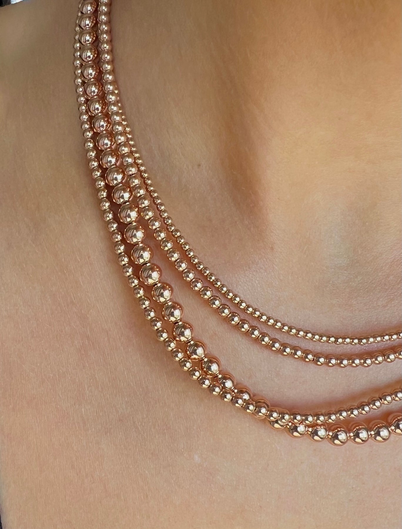 3MM Signature Beaded Necklace – Karen Lazar Design