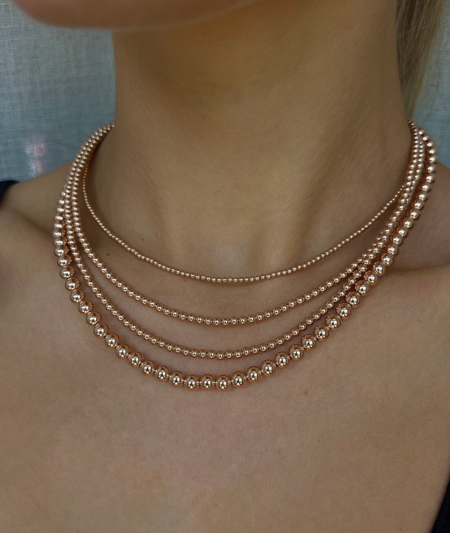 3MM Signature Beaded Necklace – Karen Lazar Design